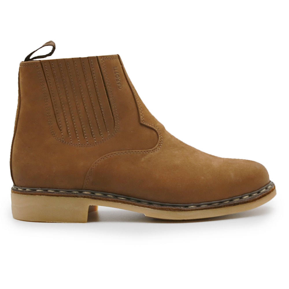 Botina Garotti Masculino Couro Cafe - 241657 - Anita Shoes