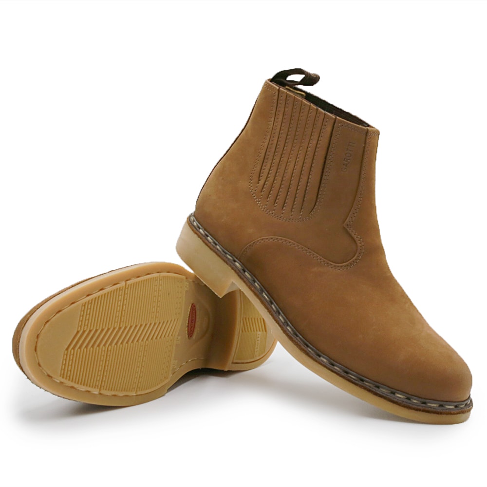Botina Garotti Masculino Couro Cafe - 241657 - Anita Shoes