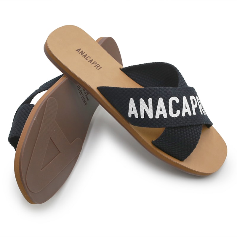 Chinelo Ana Capri Preto - 236662 - Anita Shoes