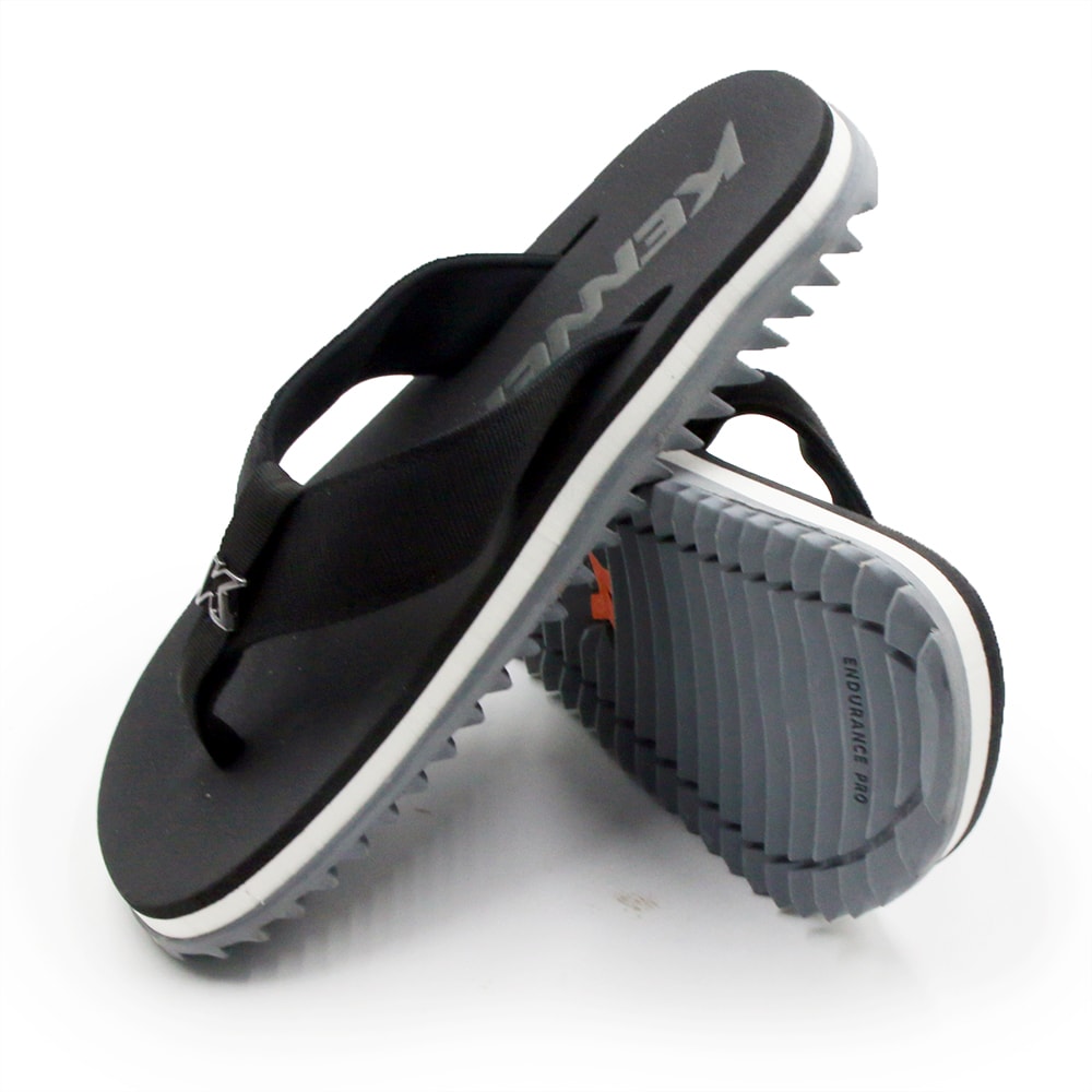 Chinelo Kenner Kivah Masculino Preto/Cinza - 274264 - Anita Shoes