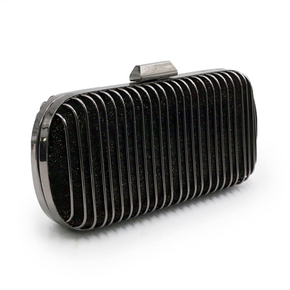 Clutch Luz Da Lua Feminina Preto - 255545 - Anita Shoes