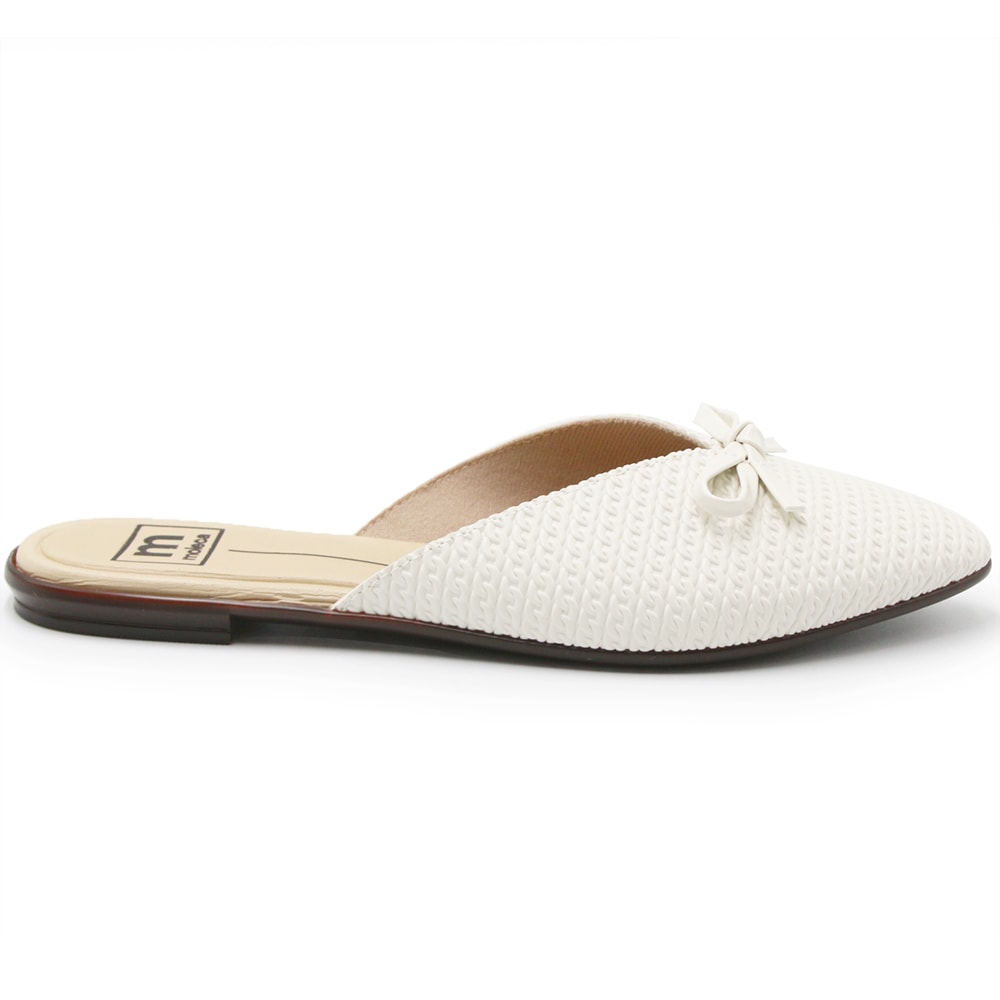 Mule Moleca Feminino Branco/Off - 242157 - Anita Shoes