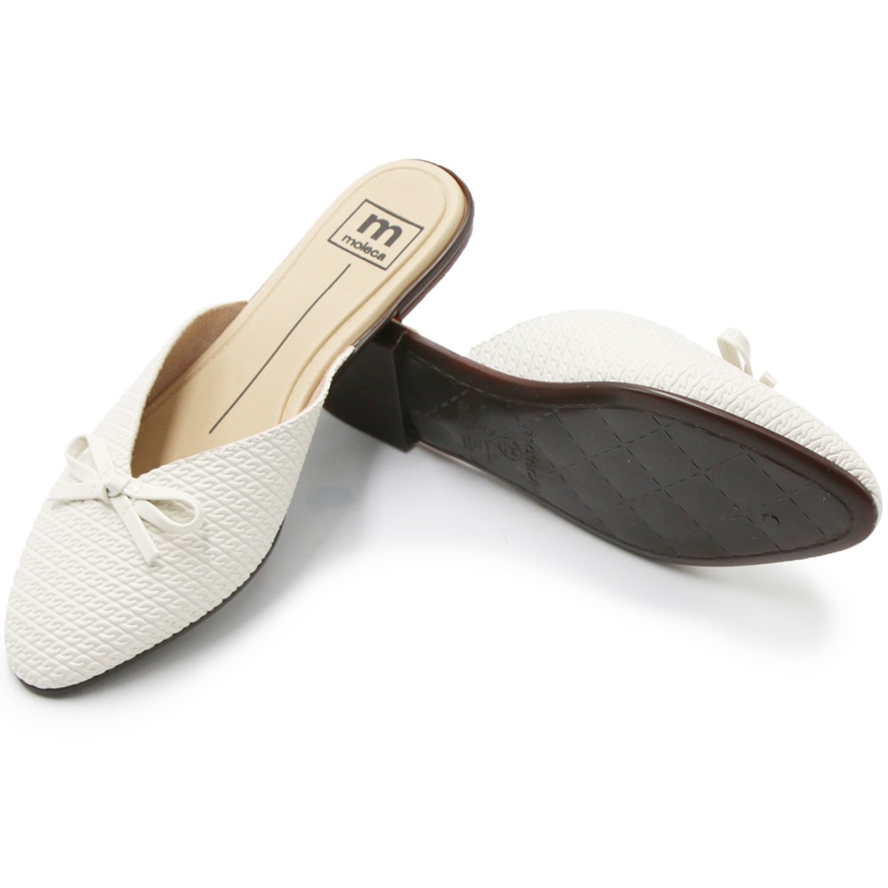 Mule Moleca Feminino Branco/Off - 242157 - Anita Shoes