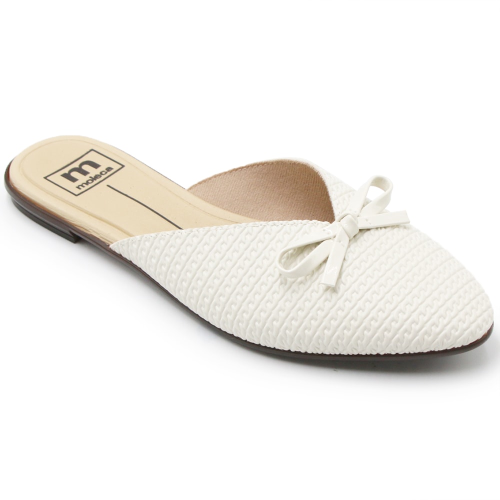 Mule Moleca Feminino Branco/Off - 242157 - Anita Shoes