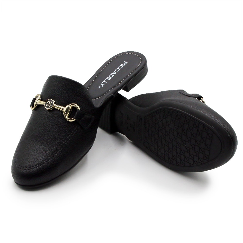 Mule Piccadilly Feminino Preto - 245262 - Anita Shoes