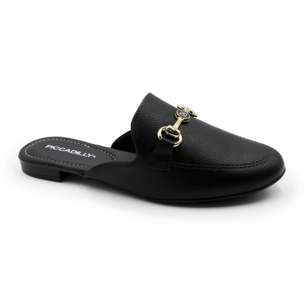 Mule Piccadilly Feminino Preto - 245262 - Anita Shoes