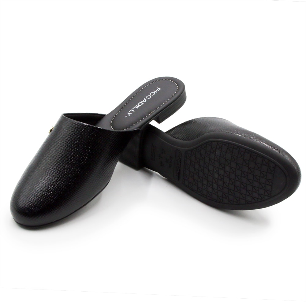 Mule Piccadilly Feminino Preto - 245264 - Anita Shoes