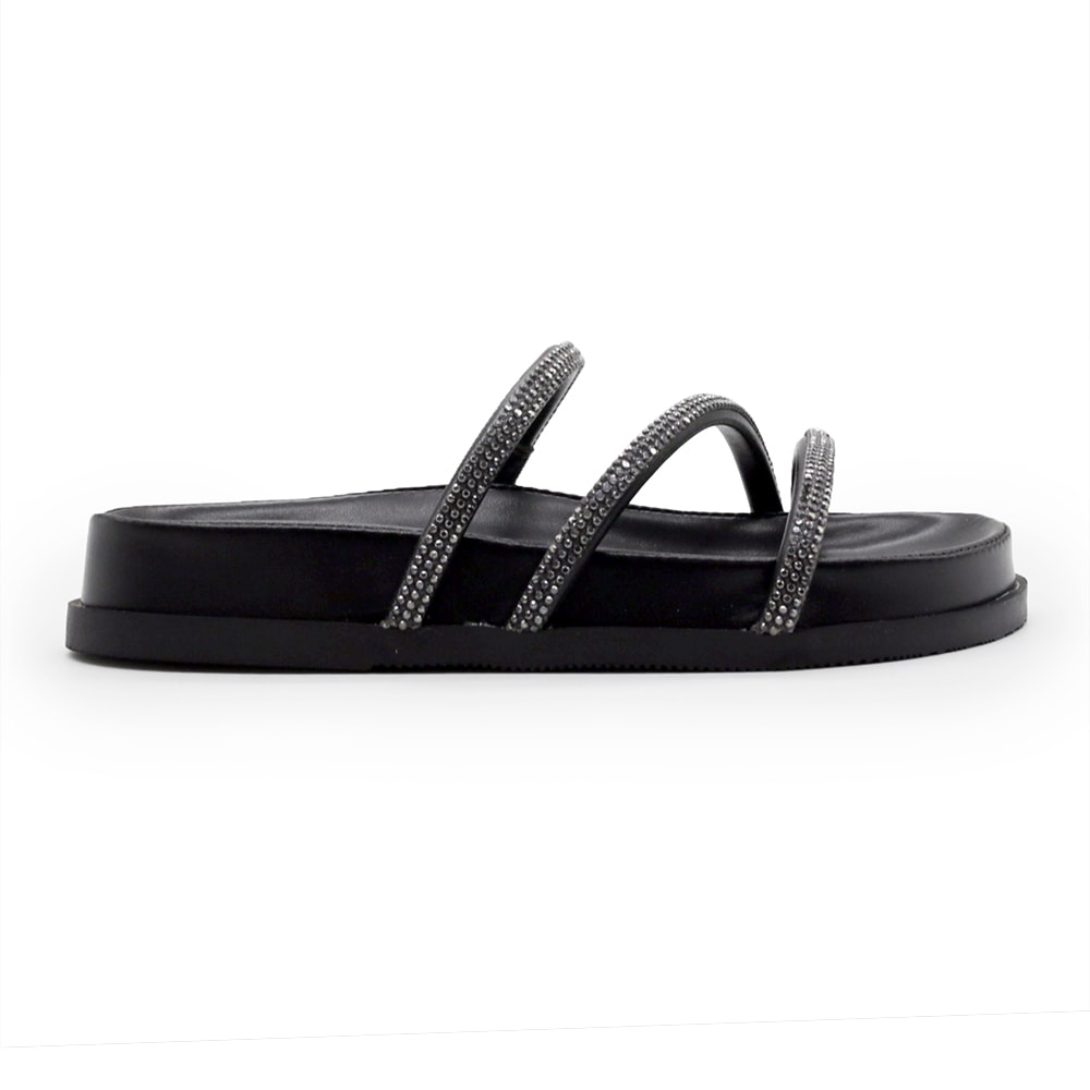 Papete Ana Capri Feminina Preto - 281148 - Anita Shoes