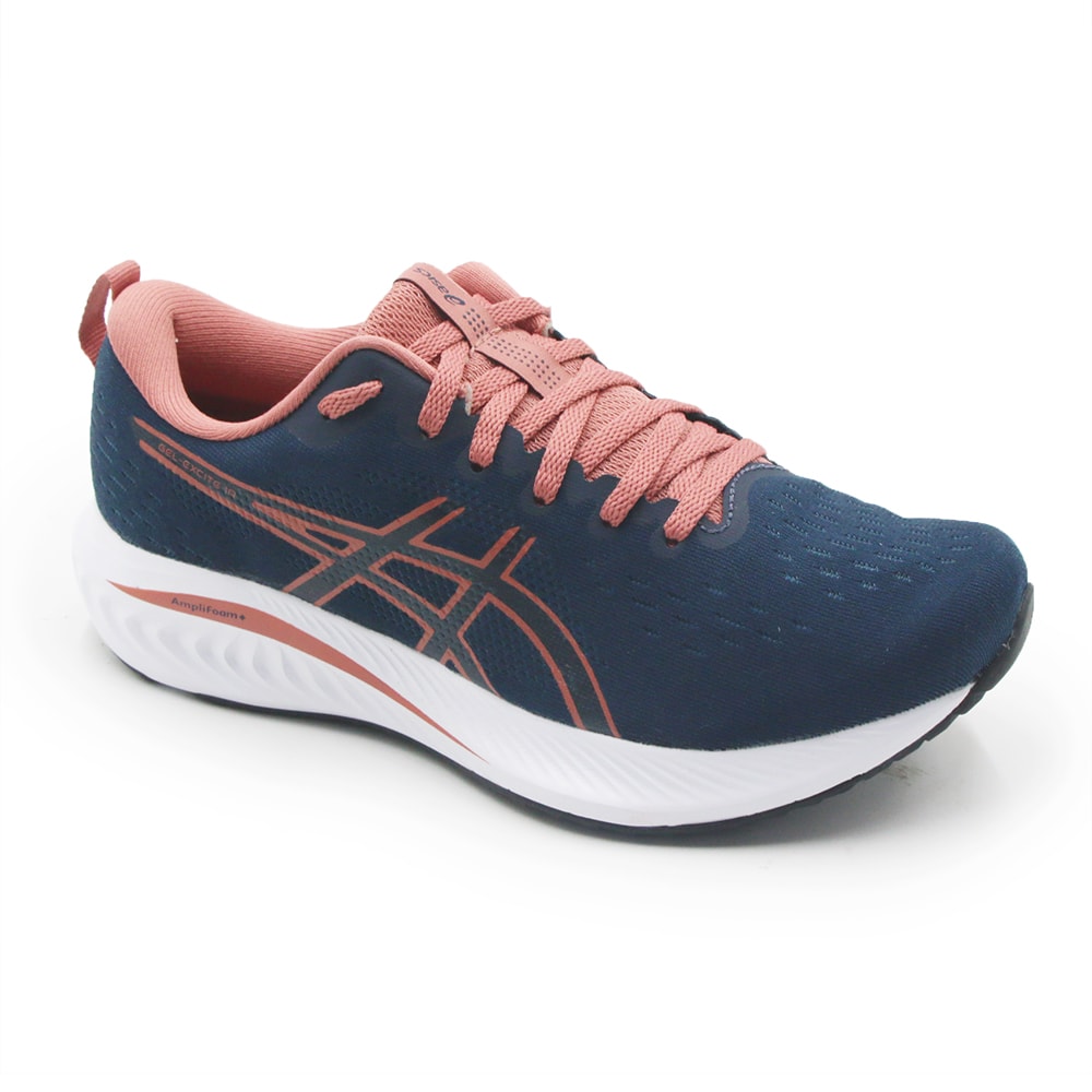 Tenis Asics Gel Excite 10 Feminino Azul/Goiaba - 278065 - Anita Shoes