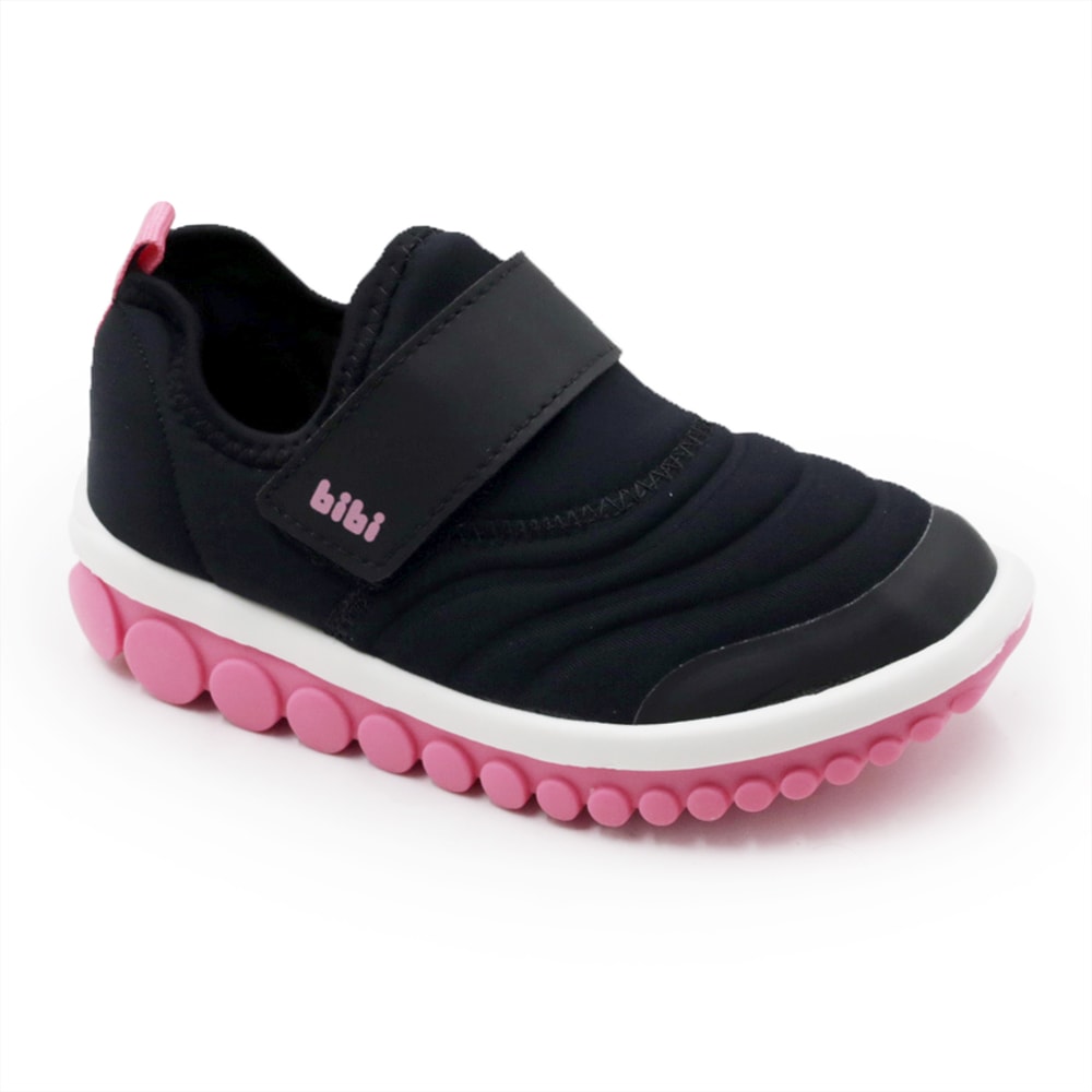 Tenis Bibi Infanil Preto/Rosa - 269196 - Anita Shoes