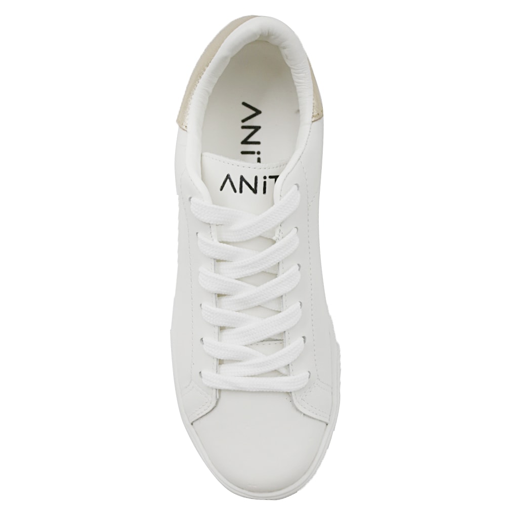 Tenis Casual Pva Anita Branco/Ouro Light - 248273 - Anita Shoes