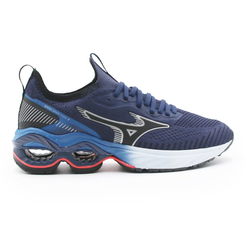Tenis Mizuno Wave Invictus 3 Masculino Marinho - 254192 - Anita Shoes