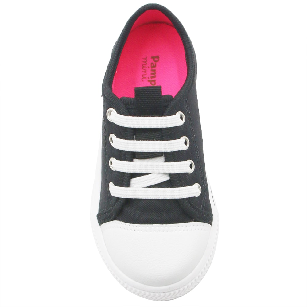 Tenis Pampili Easy Infantil Preto/Pink - 269605 - Anita Shoes